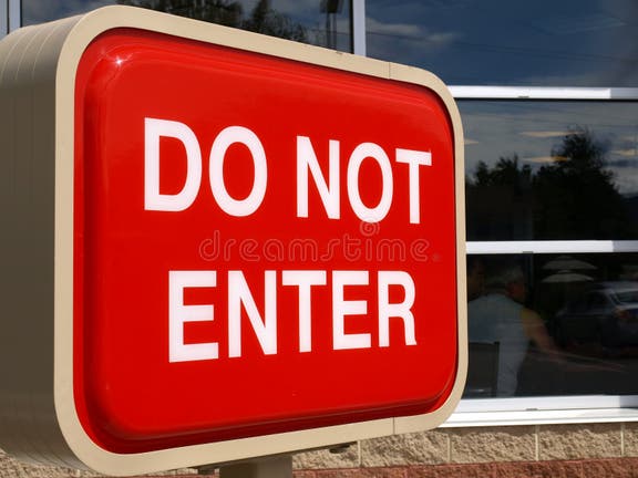 Do not enter - red sign stock image. Image of prohibition - 20484043