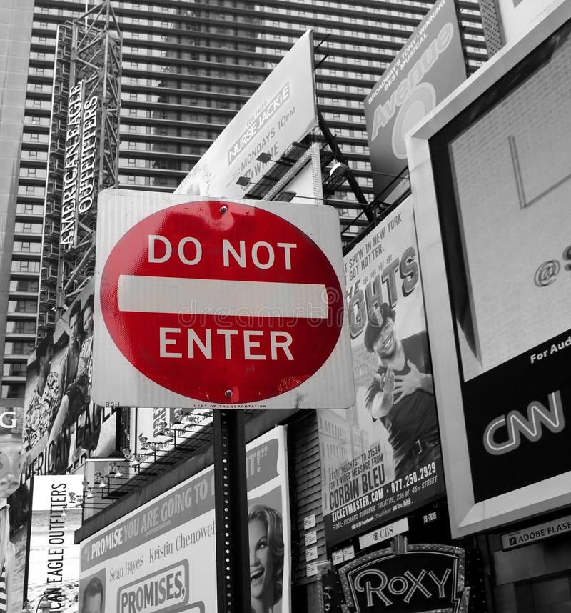 Do not enter sign editorial stock image. Image of america - 17725364
