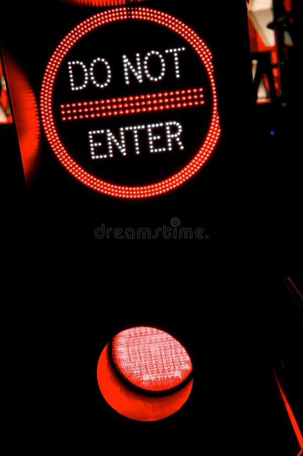 DO NOT ENTER Sign with Metal Chain Locking the Door Stock Image - Image ...