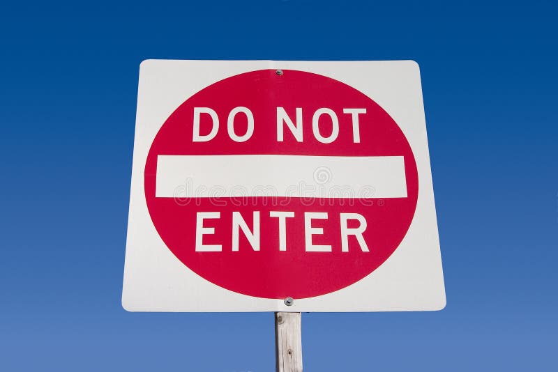 Do Not Enter Sign Picture. Image: 733348