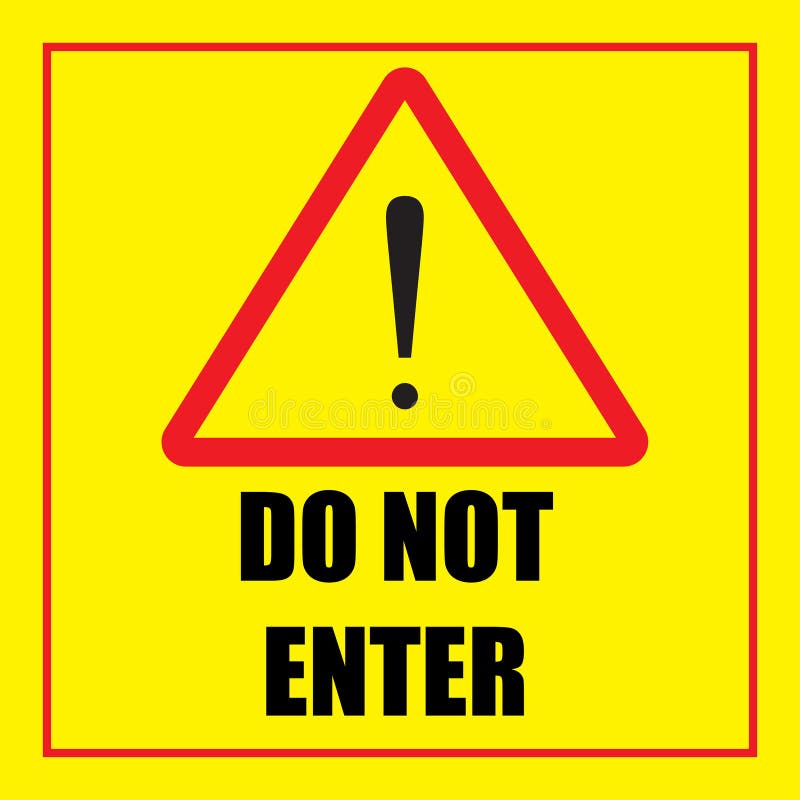 Do Not Enter Sign. stock vector. Illustration of wrong - 323488826