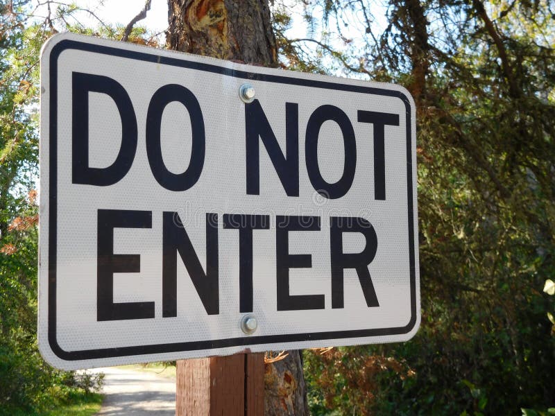 A Do Not Enter and Wrong Way Sign on a Highway Stock Photo - Image of ...