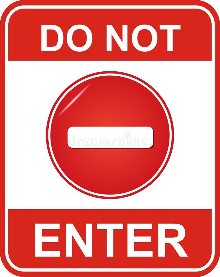 Do not enter sign. stock vector. Illustration of traffic - 80118309