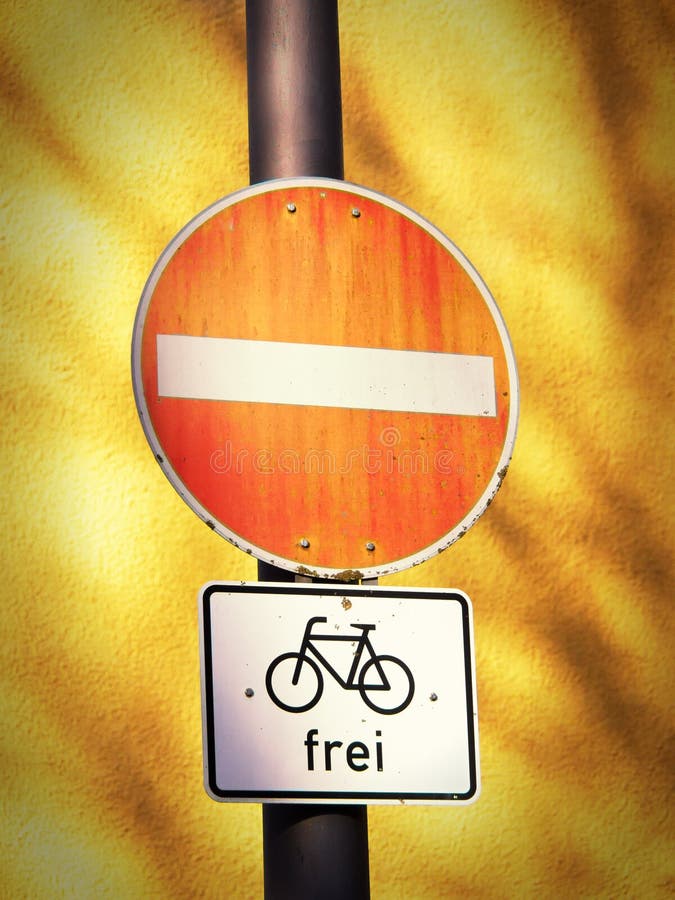 German Traffic Sign Do Not Enter Stock Photos - Free & Royalty-Free ...