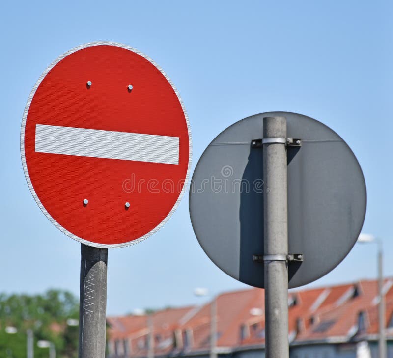 Do Not Enter Traffic Sign on the Street Stock Photo - Image of sign ...
