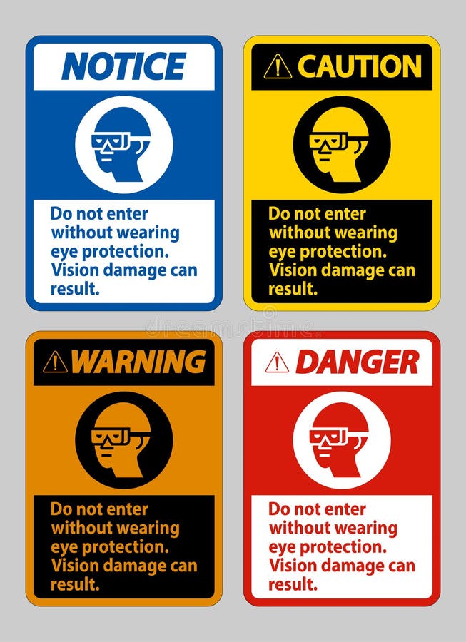 Not Wearing Safety Glasses Stock Illustrations – 102 Not Wearing Safety ...