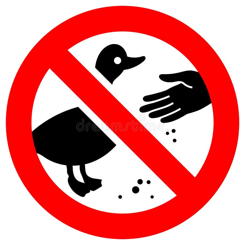 Do Not Feed Birds Stock Illustrations – 75 Do Not Feed Birds Stock ...