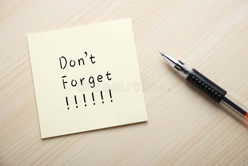 Do not forget stock photo. Image of concept, board, sticky - 54878220