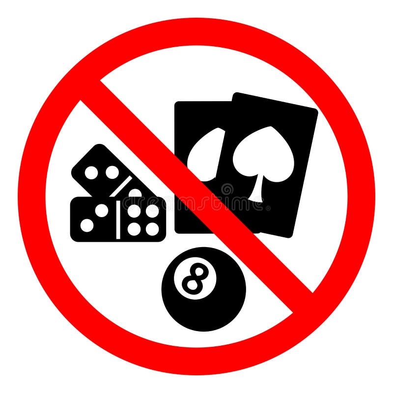 Do Not Gamble Symbol Sign ,Vector Illustration, Isolate on White ...
