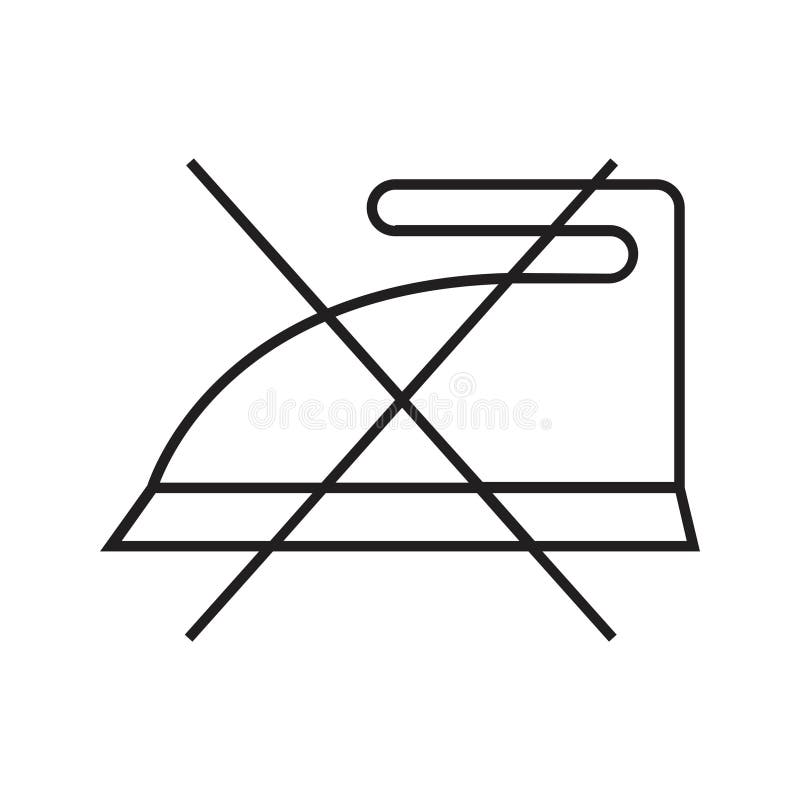 DO NOT IRON Editable and Resizeable Vector Icon Stock Vector ...