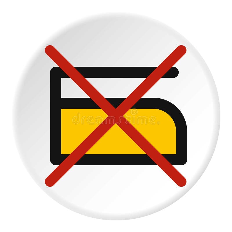 Do not iron icon circle stock vector. Illustration of crossed - 95406235
