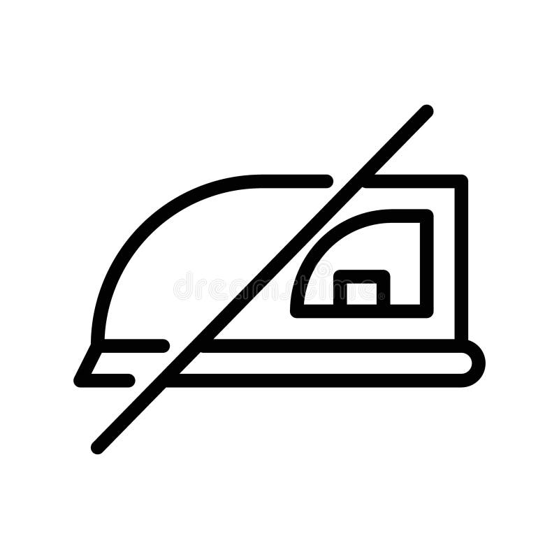 Do Not Iron Icon Design in Filled and Outlined Style Stock Vector ...