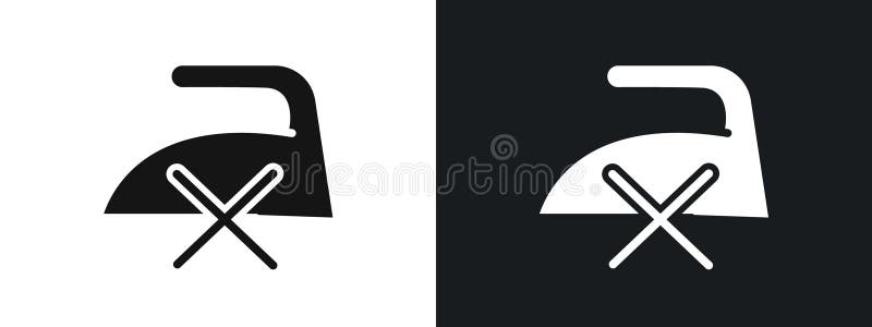 Do Not Iron Icon Linear Graphics Set Vector in Black Stock Vector ...