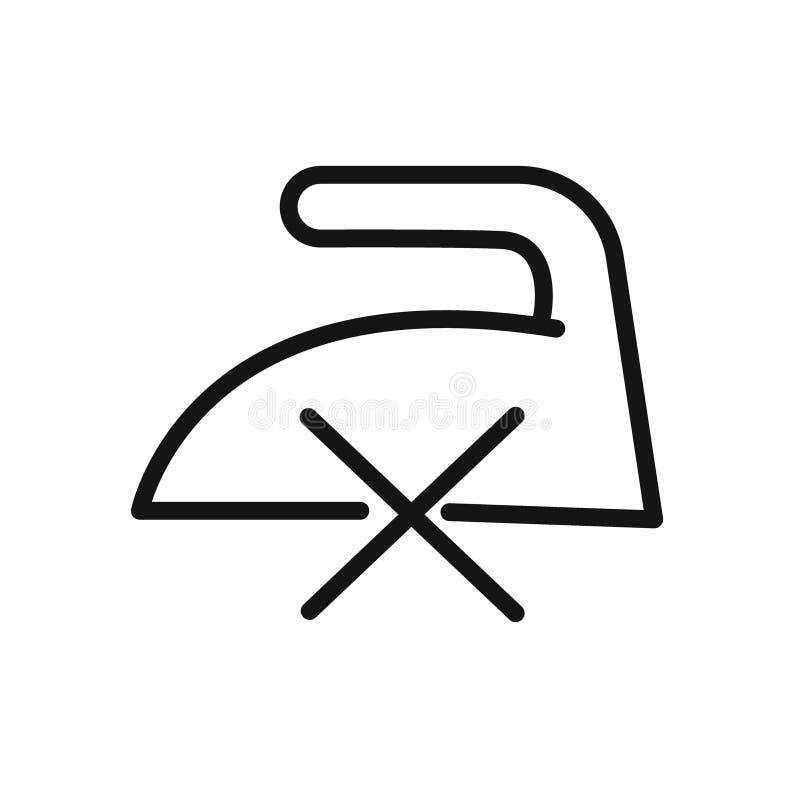 Do Not Iron Icon Linear Vector Graphics Sign Stock Illustration ...