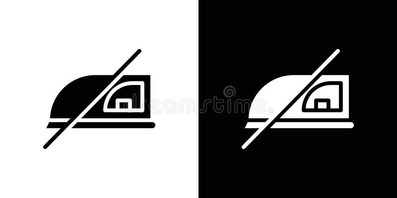 Do Not Iron Icon Set Vector Illustration Stock Illustration ...