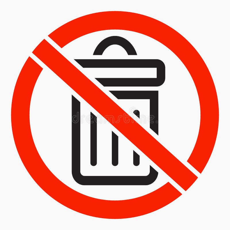 Do Not Litter. Garbage Ban. Keep Clean Stock Vector - Illustration of ...