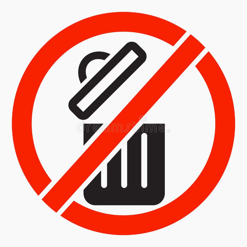 Do Not Litter. Garbage Ban. Keep Clean Stock Vector - Illustration of ...