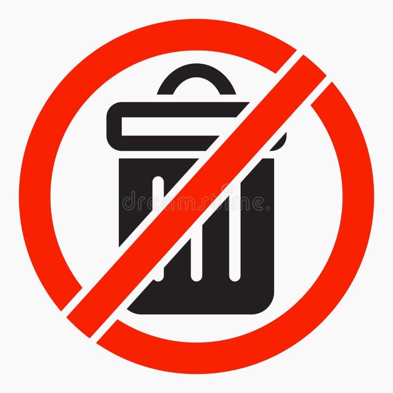 Do Not Litter. Garbage Ban. Keep Clean Stock Vector - Illustration of ...