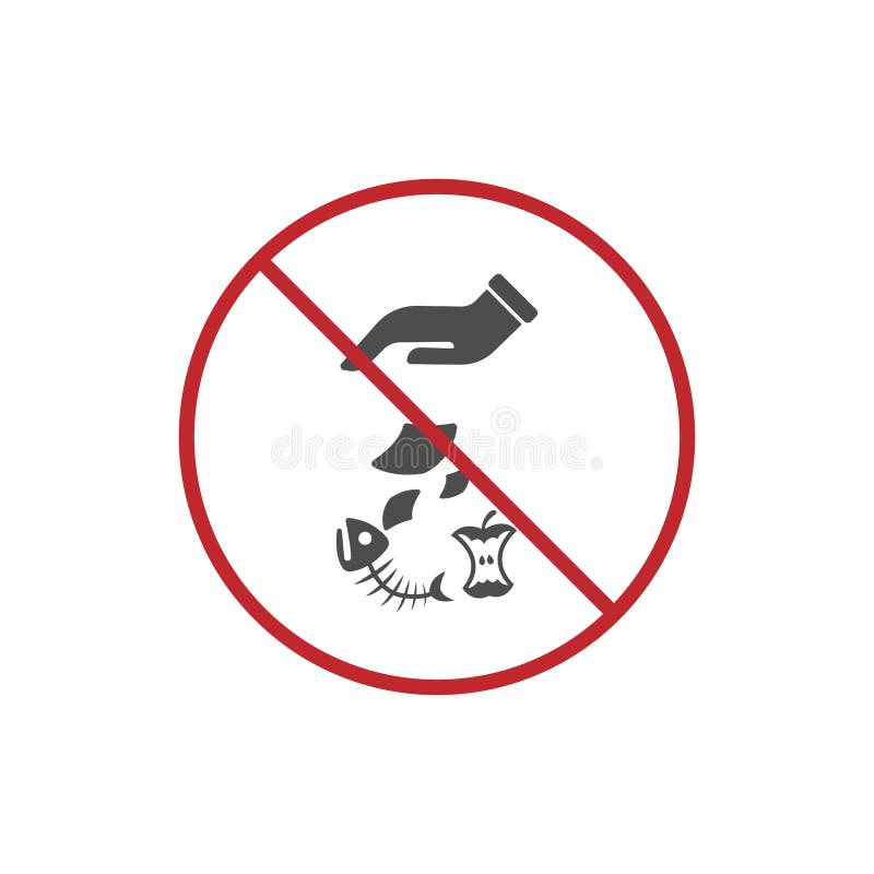 Do Not Litter Icon Design Vector Template Stock Vector - Illustration ...