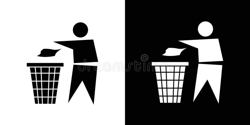 Do Not Litter Icon Linear Logo Isolated Stock Illustration ...