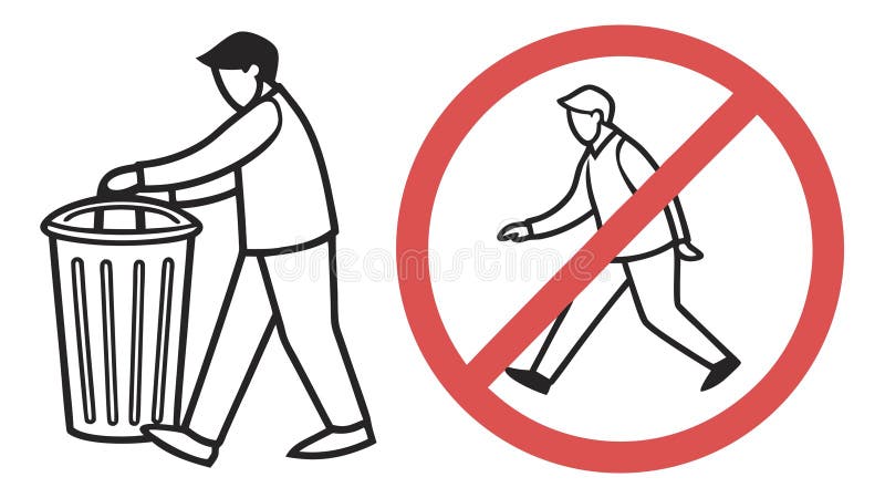 Do Not Litter, Maintain Public Cleanliness, Vector Design Generative AI ...