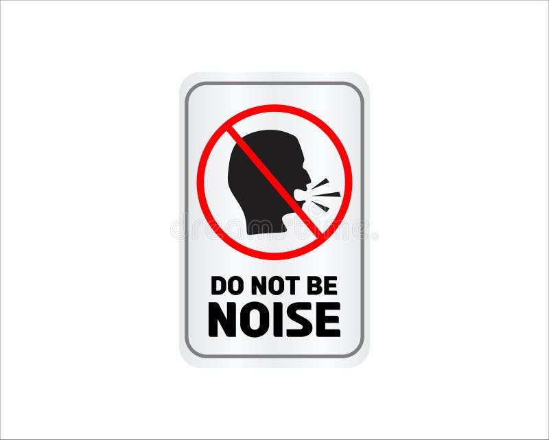 Do not make noisy sign stock vector. Illustration of round - 286917128