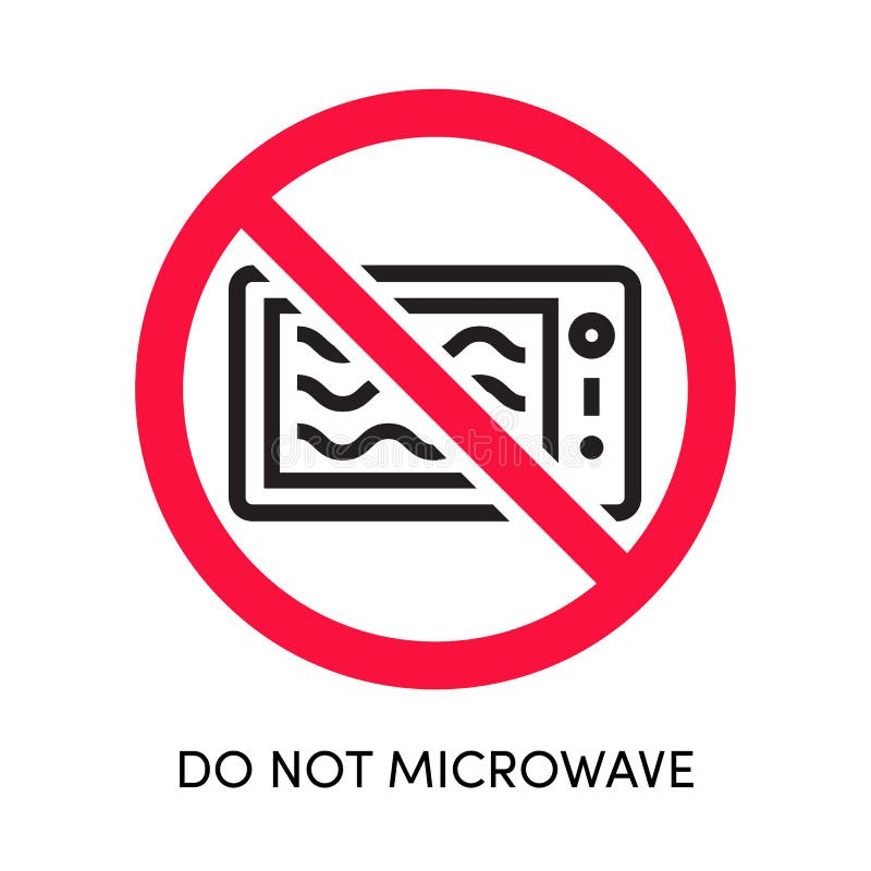 Warning Microwave Hazard in this Area Symbol Sign,Vector Illustration ...