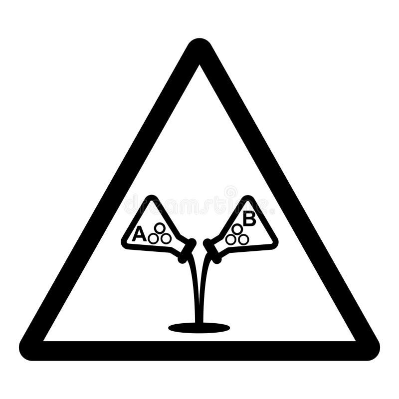 Do NOT Mix Brands and Types of Foam Concentrate Symbol Sign ,Vector ...