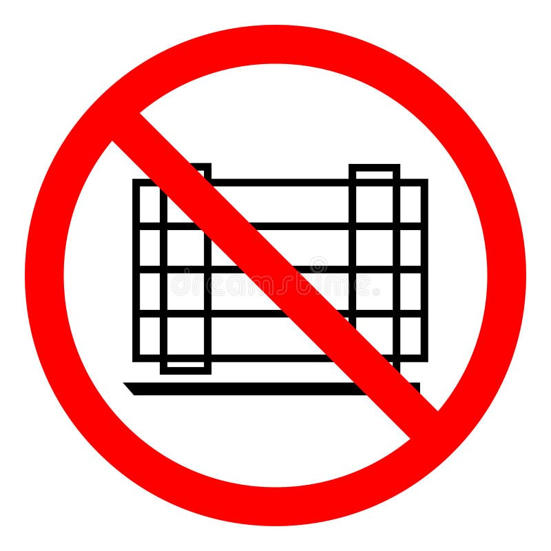 Do Not Obstruct Symbol Sign, Vector Illustration, Isolate on White ...