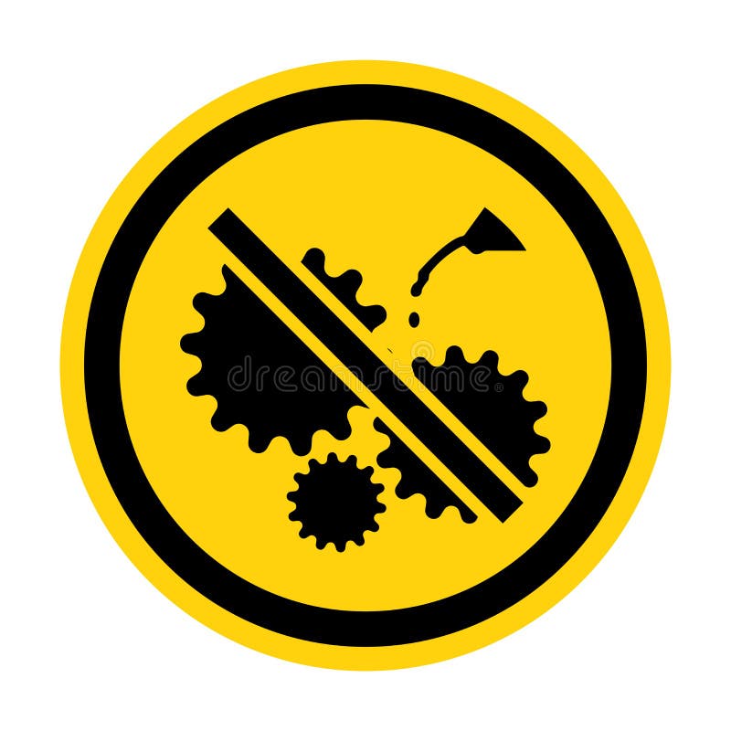 Do Not Oil Symbol on White Background Stock Vector - Illustration of ...