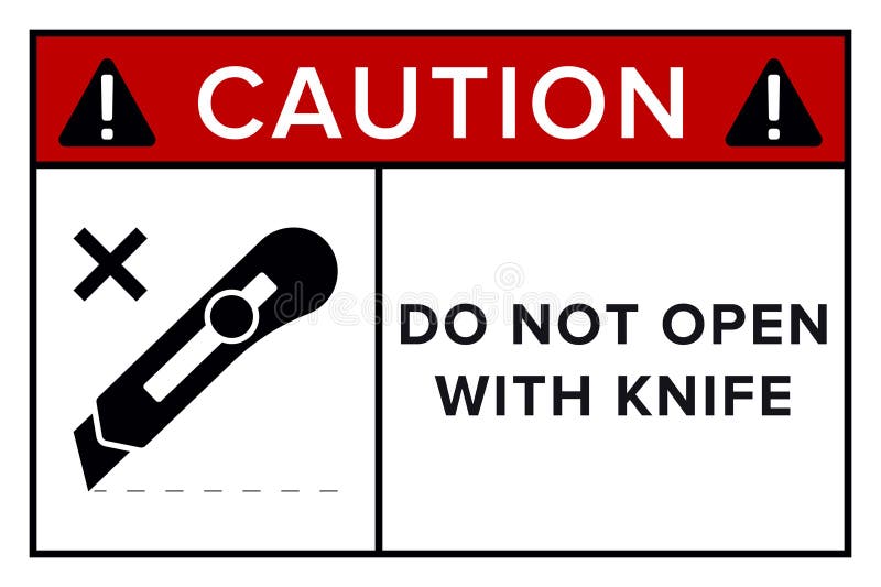 Do Not Open with Knife. Protective Packaging Instruction. Packaging ...