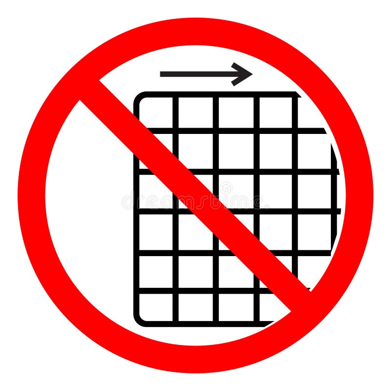 Do Not Operate with Guard Removed Symbol Sign, Vector Illustration ...