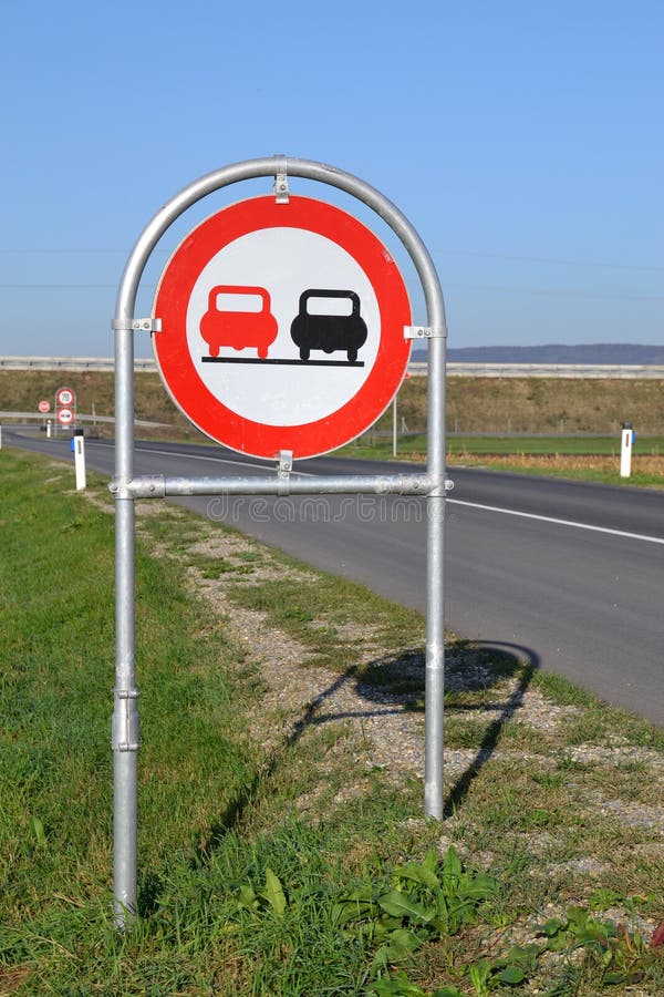 Do not overtake sign stock image. Image of europe, limit - 34908291