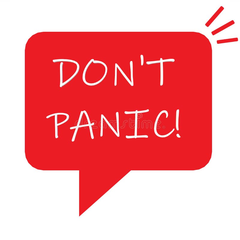Dont Panic Stock Illustrations – 625 Dont Panic Stock Illustrations ...