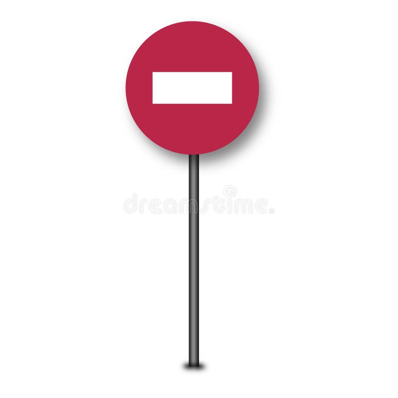 Do Not Pass Brick Road Restrictions Road Sign Concept Abstract Picture Business Artwork Vector
