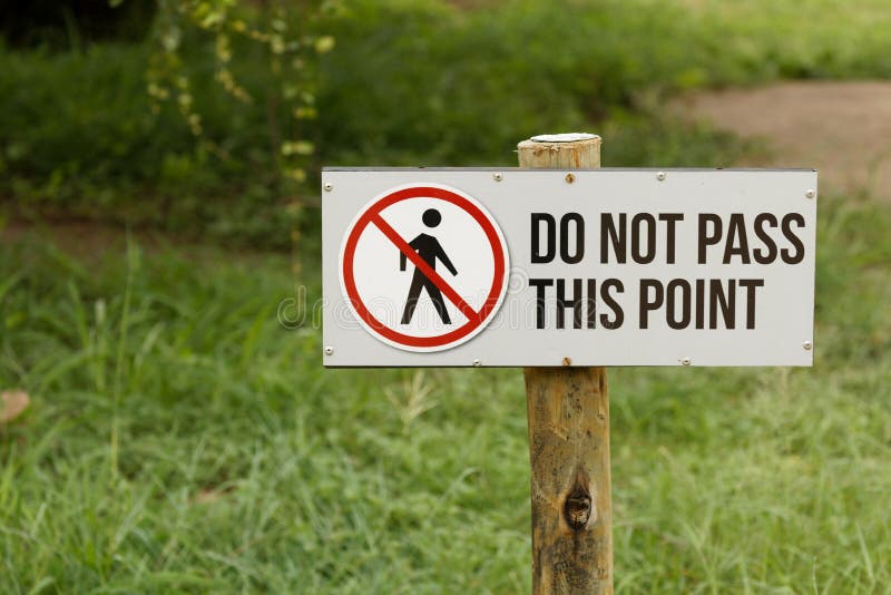 Do Not Pass this Point Sign Stock Photo - Image of hiking, street ...