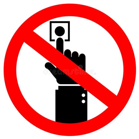 Do Not Press this Button Sign Stock Vector - Illustration of launch ...