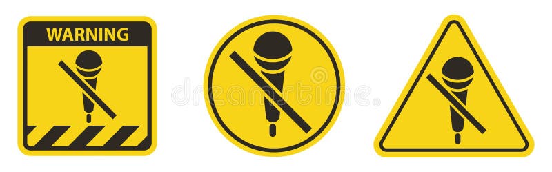 Do Not Record,Do Not Use Microphone Icon,Speaker Symbol Stock Vector ...