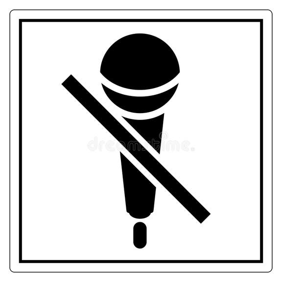 Do Not Record,Do Not Use Microphone Icon,Speaker Symbol Stock ...