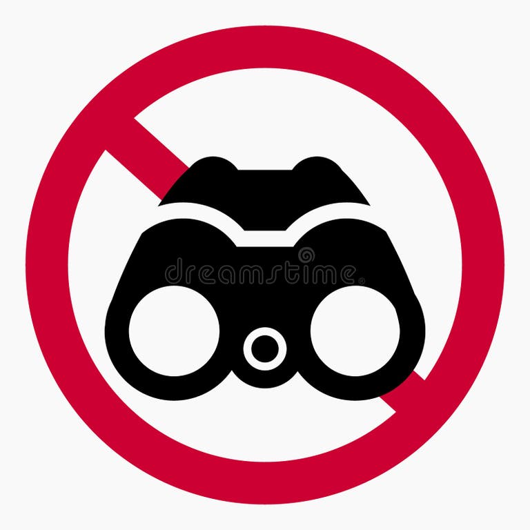 Do Not Search Icon. Search is Disabled. No Binoculars. Binoculars Ban ...