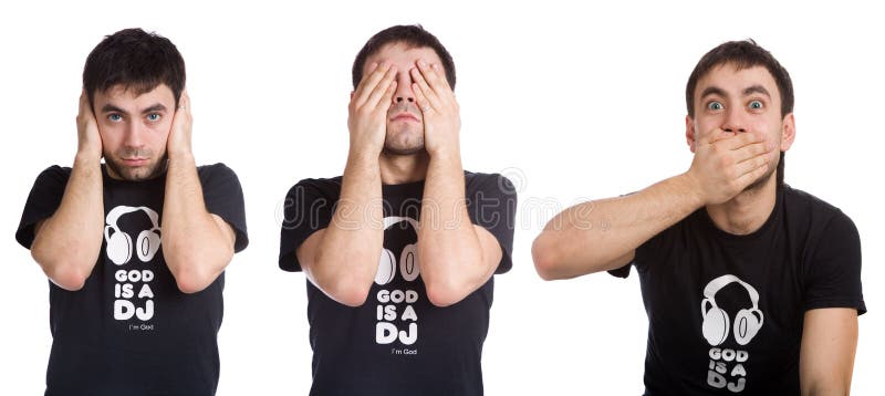 Do Not See it, Hear Nothing, Nothing To Say Stock Photo - Image of ...