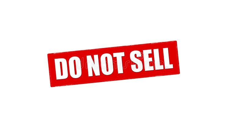 Do not sell stock illustration. Illustration of symbol - 109745961