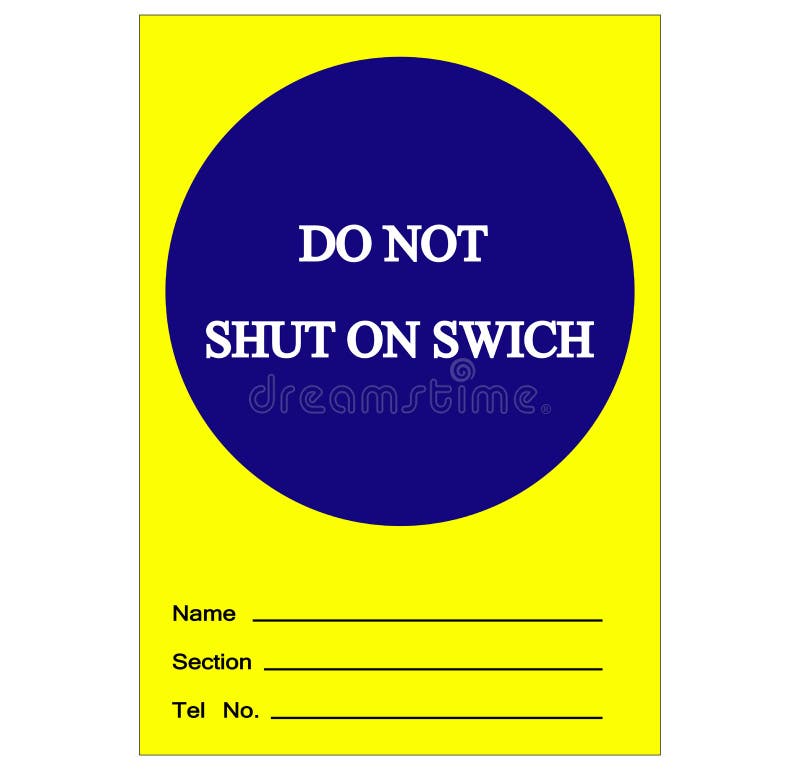 Notice Switch Off when Not in Use Symbol Sign, Vector Illustration ...