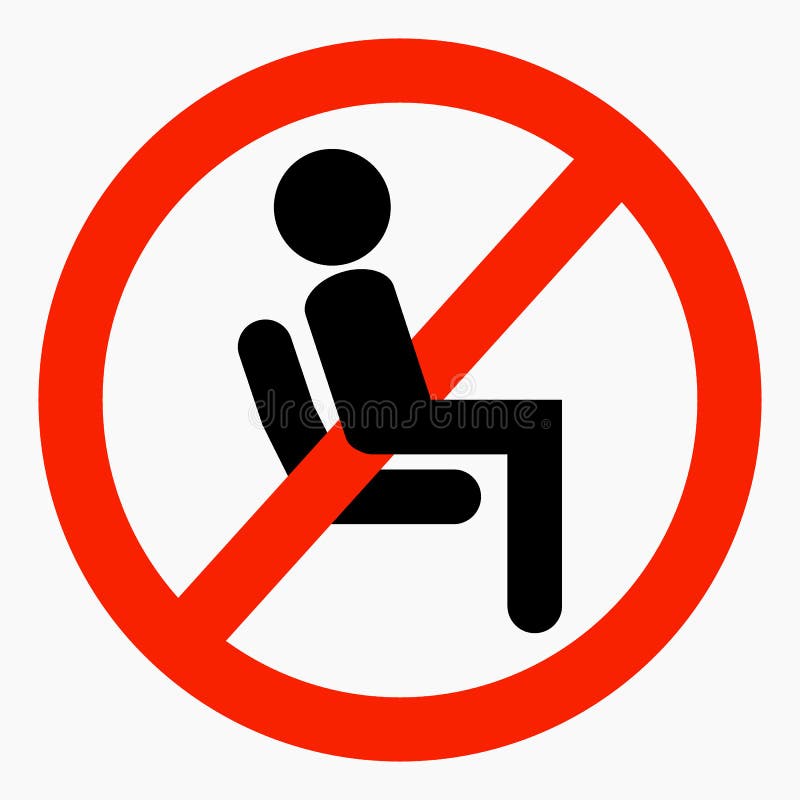 Do Not Sit Stock Illustrations – 575 Do Not Sit Stock Illustrations ...