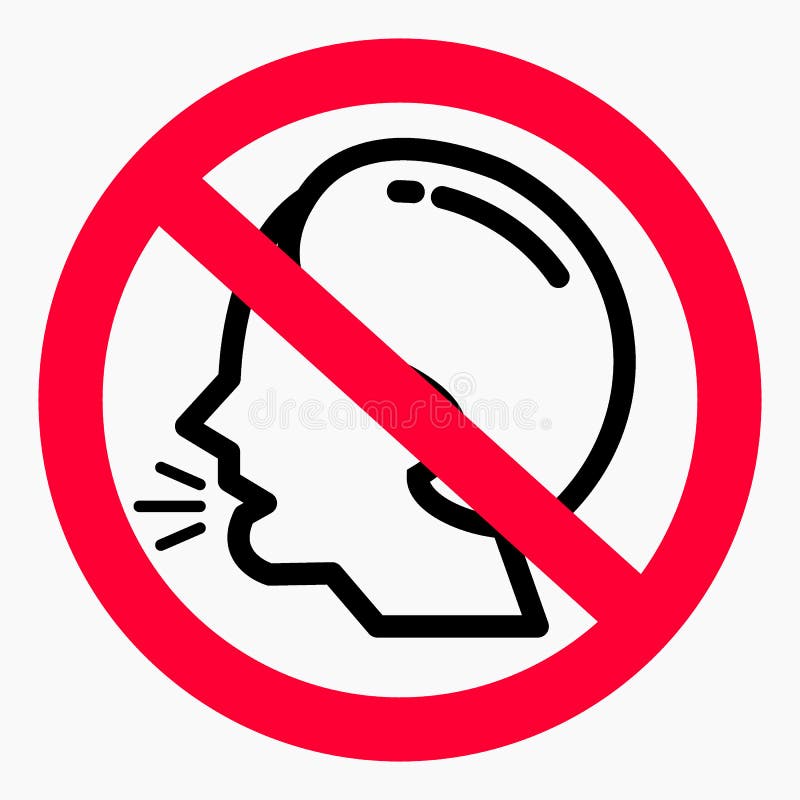 Do not speak icon stock vector. Illustration of speech - 260395655