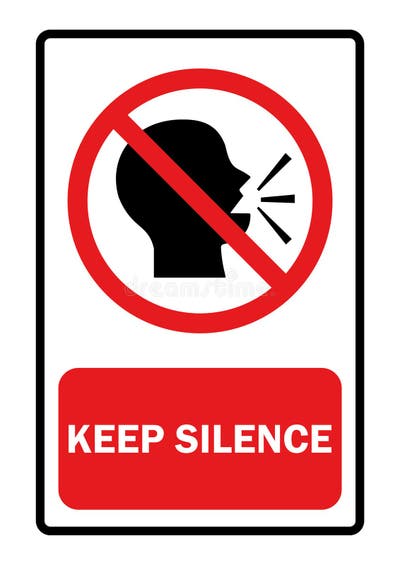 Do Not Speak Symbol Vector Illustration. Stock Illustration ...