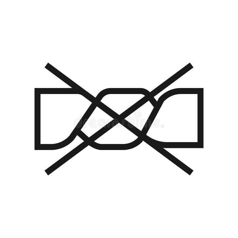 Do Not Squeeze Outline Icon Vector Isolated on White Background. Stock ...