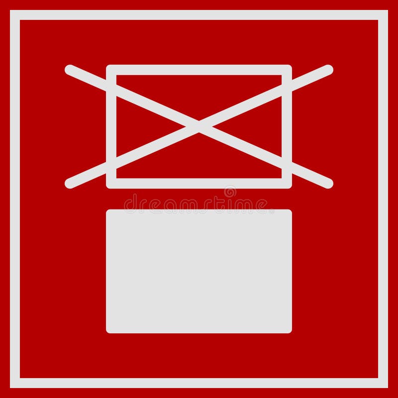 Do Not Stack. Packaging Symbol. Sign and Label Indicating that Items ...