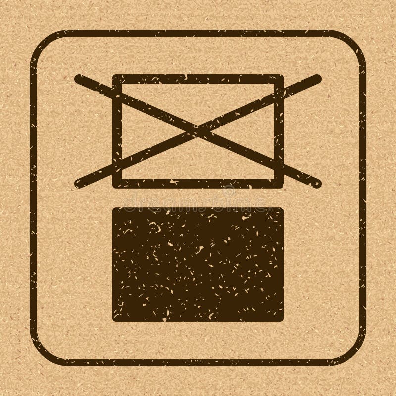 Do Not Stack. Packaging Symbol. Sign and Label Indicating that Items ...