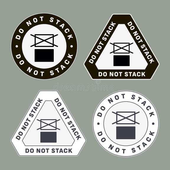 Do Not Stack. Packaging Symbol. Sign and Label Indicating that Items ...